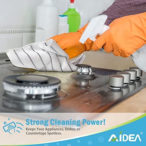 AIDEA Kitchen Towels, Absorbent Dish Towels for Kitchen, Soft Dish Towels for Home, Multi-Purpose Cloths for Household Cleaning and Drying-8PK, 12βx12β
