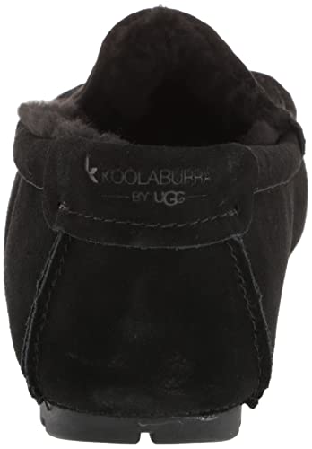 Koolaburra by UGG Men's Tipton Emboss Slipper, Black, Size 8