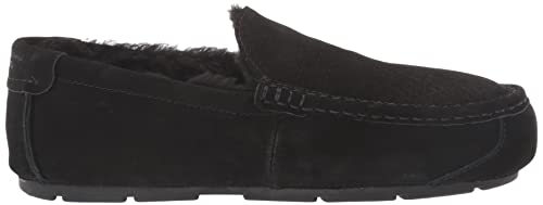 Koolaburra by UGG Men's Tipton Emboss Slipper, Black, Size 8