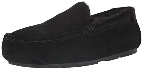 Koolaburra by UGG Men's Tipton Emboss Slipper, Black, Size 8