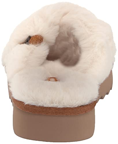 Koolaburra by UGG Women's Fuzz It Sandal, Natural, Size 11