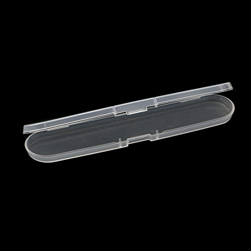 Tighall 5PCS Plastic Acne Needle Storage Box Ear Wax Pick Case Digital Thermometer Storage Case Containers Thermometer Case Portable Orginizer Case for Beauty Tool Ear Pick Brush Craft(Transparent)