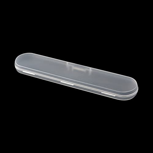 Tighall 5PCS Plastic Acne Needle Storage Box Ear Wax Pick Case Digital Thermometer Storage Case Containers Thermometer Case Portable Orginizer Case for Beauty Tool Ear Pick Brush Craft(Transparent)