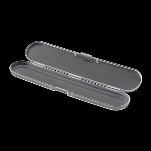Tighall 5PCS Plastic Acne Needle Storage Box Ear Wax Pick Case Digital Thermometer Storage Case Containers Thermometer Case Portable Orginizer Case for Beauty Tool Ear Pick Brush Craft(Transparent)