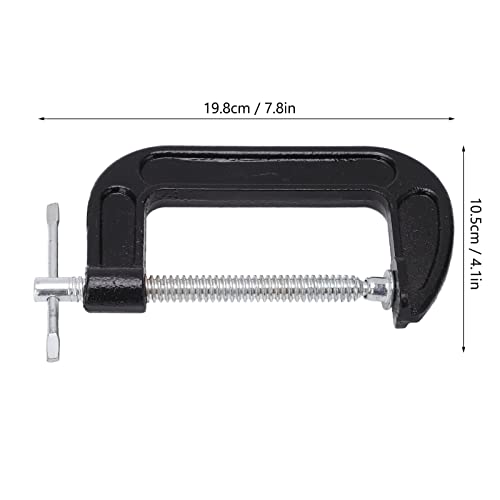 Metal G Clamp, G Clamp High Torsion Metal Material Strong Clamping Force Small Size Rotating Handle for Induatry