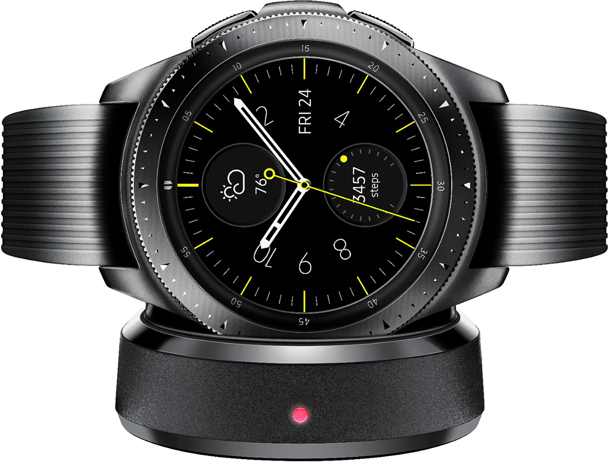 SAMSUNG Galaxy Watch (42mm) 4G LTE SM-R815UZKAXAR - Phone, Midnight Black (Renewed)