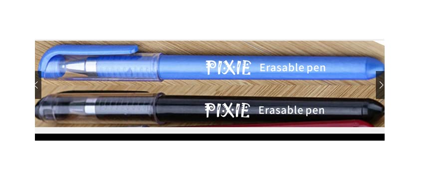Erasable Gel Ink Blue/Black ballpoint Pen - PIXIE - GOLD Class - Classic - 10 Pens - NOT FOR PROFIT