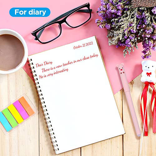 PAFUWEI 32pcs-8 Pens 24 Refills Black Blue Red Erasable Pens, Cartoon Panda Animal Pattern Erasable Ballpoint Pen Erasable Gel Pens Rub Out Pens for Kids Student