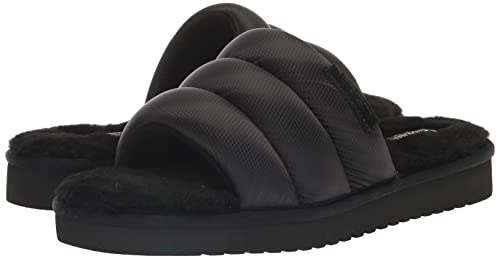 Koolaburra by UGG Men's Rommie Nylon Slipper, Black, 9