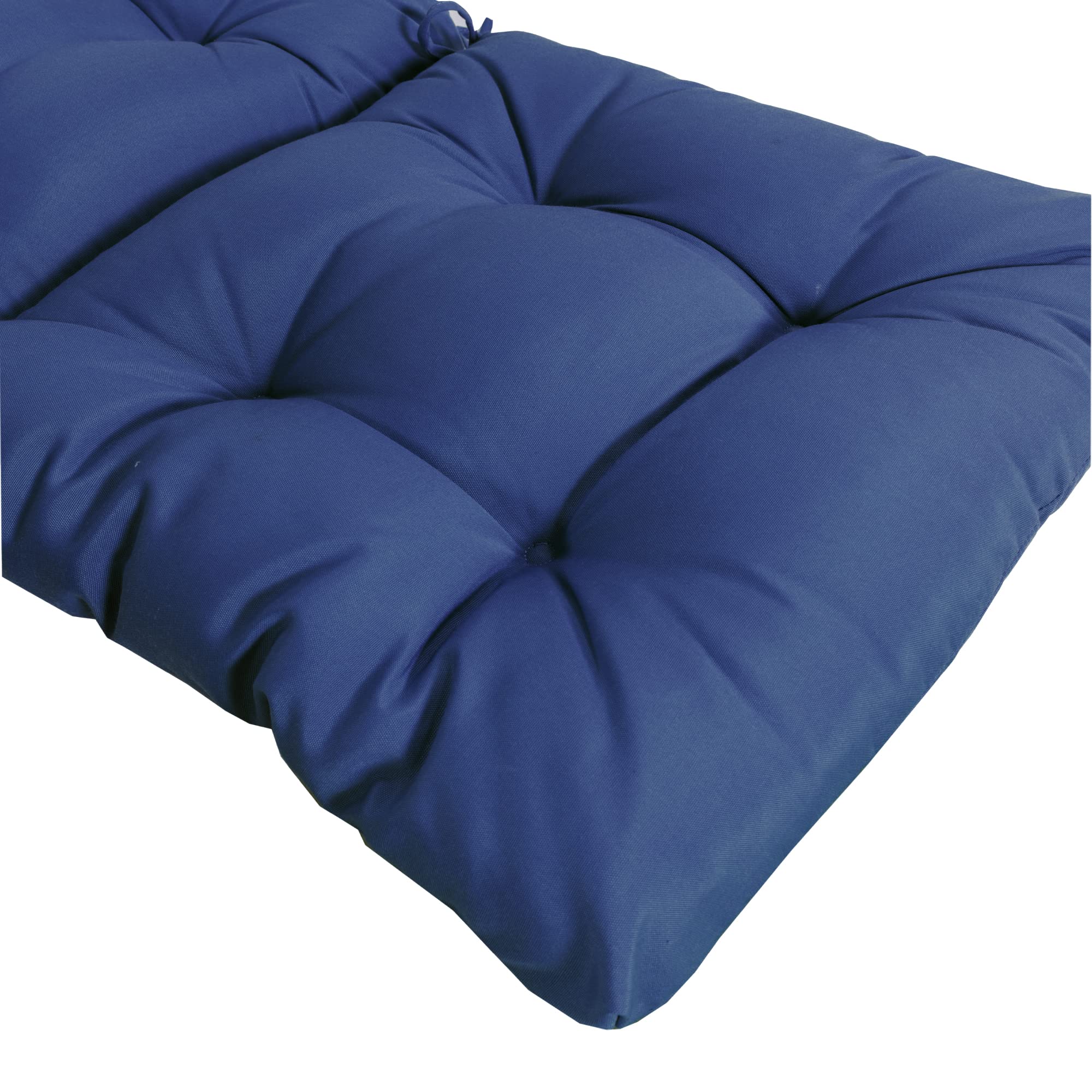 QILLOWAY Indoor/Outdoor High Back Chair Cushion,Tufted, Replacement Cushions - Pack of 4. (Navy)