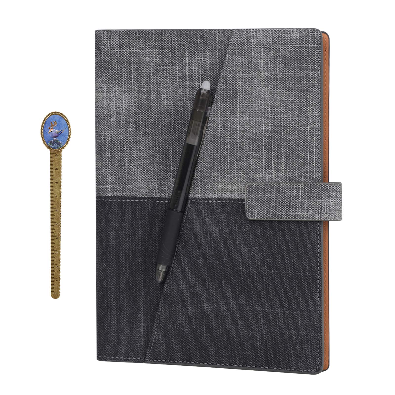 Erasable Reusable Smart Notebook A5 Size Diary Book 50 Sheets Spiral Refillable Sketchbook with Pen for Student Journalist Writer School Office Home Memo Painting Writing APP Storage Note Notepad