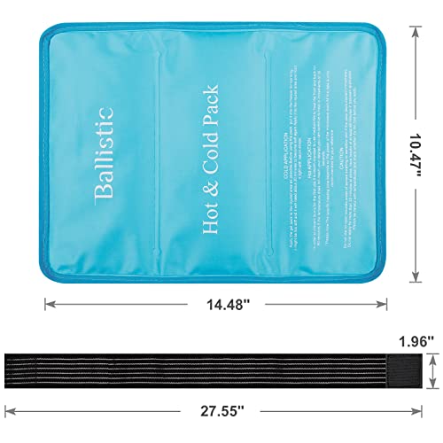 Reusable Ice Packs for Injuries Shoulder - Dual Use Hot & Cold Packs for Pain Relief, Cold Compress Wrap for Relief Tendonitis, Bursitis, Sore Muscles, Bruising, Swelling and Neck Pain