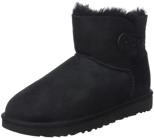 UGG Women's Mini Bailey Button Ii Boot, Black, 09