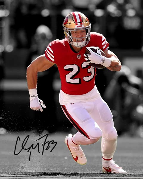 Ikonic Fotohaus Christian McCaffrey Epic Rush Signed Photo Autograph Print Wall Art Home Decor