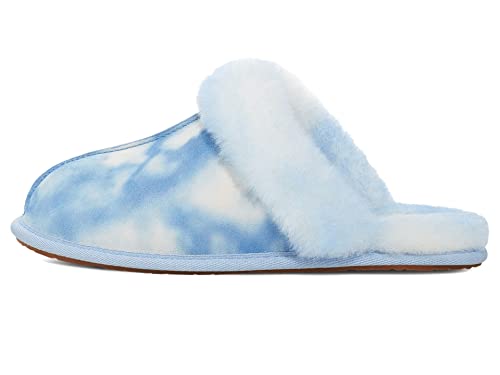 UGG Women's Scuffette Ii Watercolors Slipper, Cloudy Sky, 8