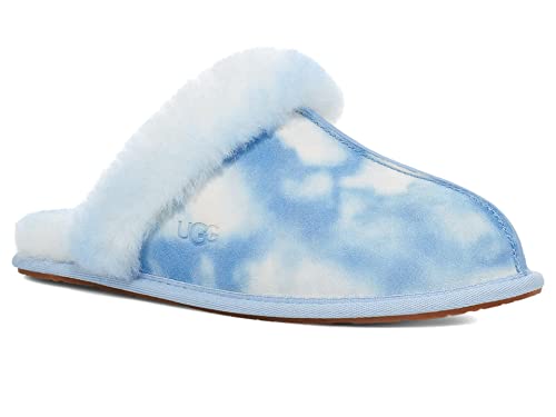 UGG Women's Scuffette Ii Watercolors Slipper, Cloudy Sky, 8
