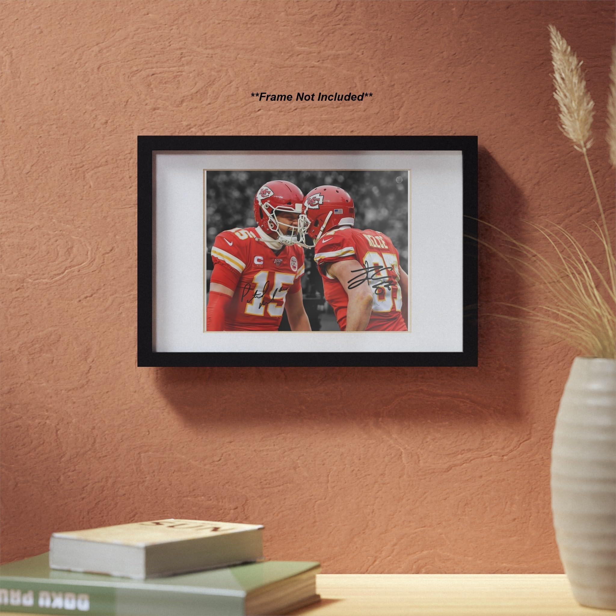 Ikonic Fotohaus Patrick Mahomes Travis Kelce Signed Photo Autograph Print Wall Art Home Decor
