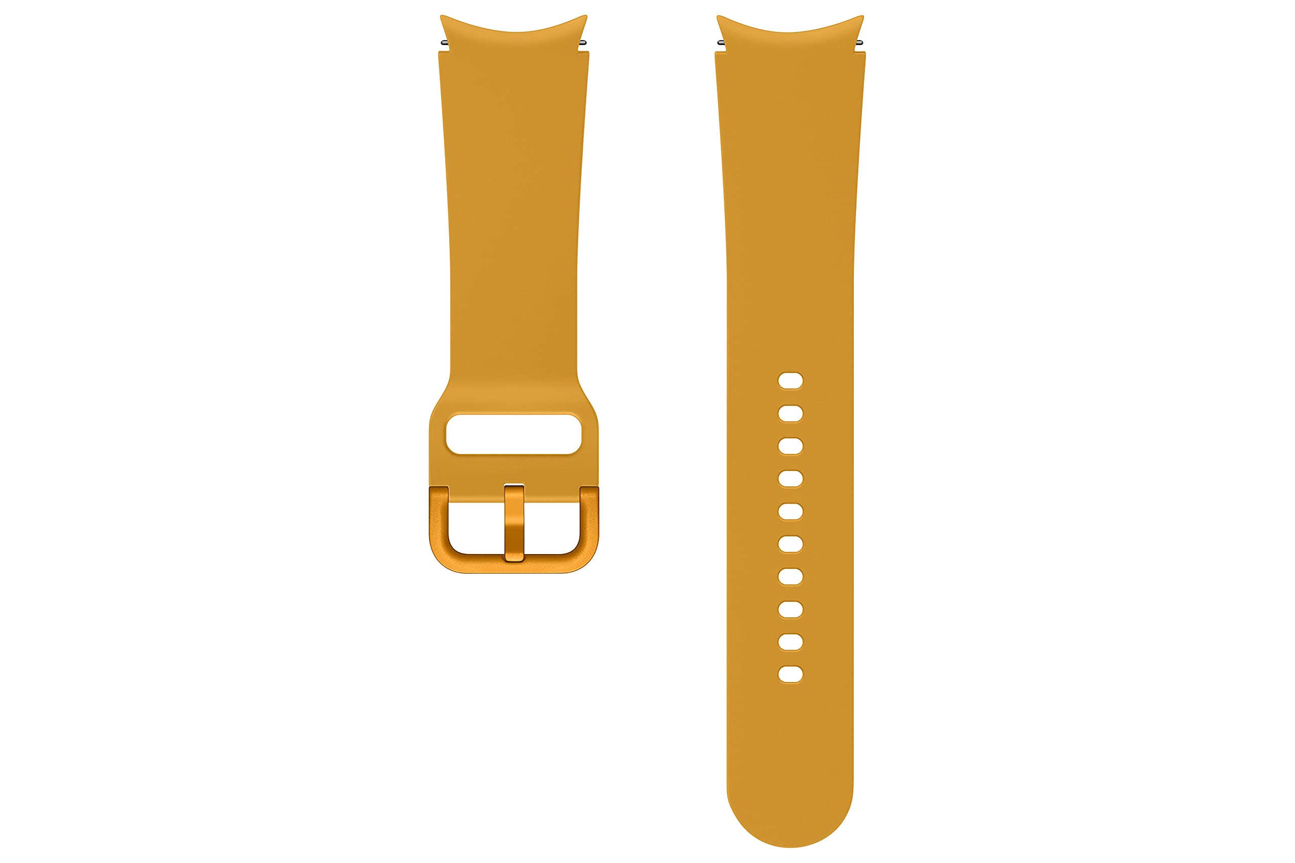 Samsung Silicone Watch Band Strap Medium / Large, For Galaxy Watch 4 and Galaxy Watch 4 Classic, US Version, MUSTARD