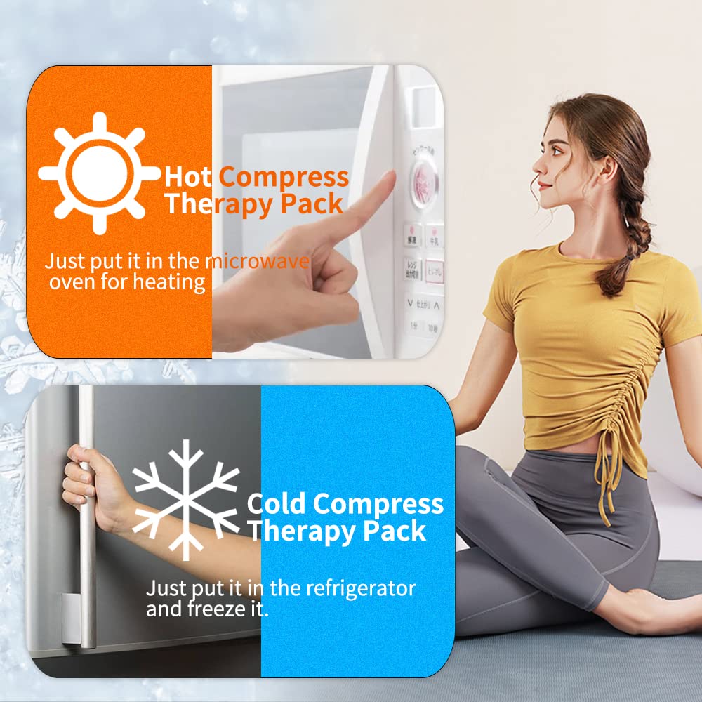 Small Ice Packs 12 Round Reusable Hot Cold Gel Packs for Injuries, Mini Gel Cold Pack for Pain Relief, Breastfeeding, Cold Compress with Cloth Backing & Sleeve for Wisdom Teeth, Swelling or Soreness