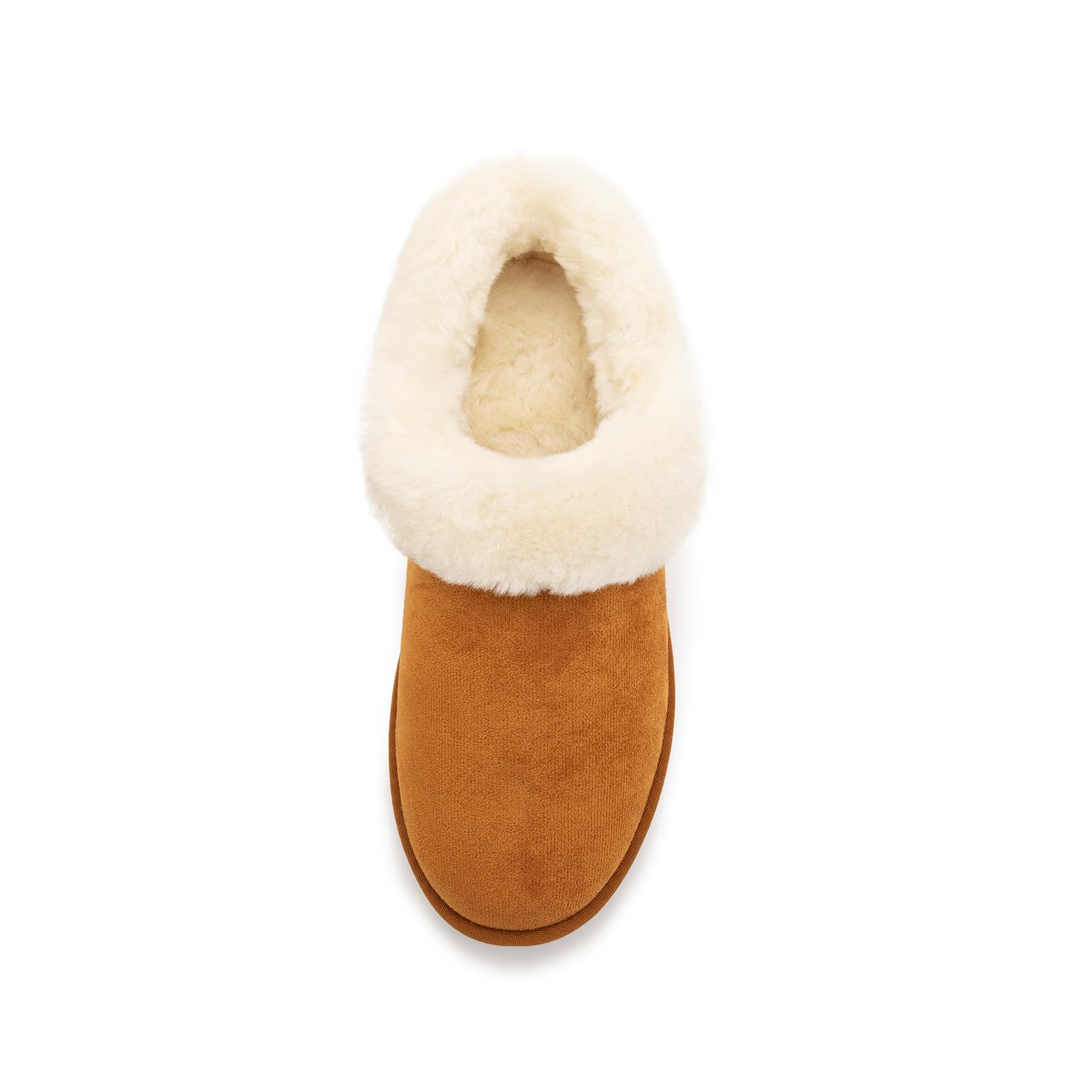 Athlefit Platform Slippers for Women Fluffy Indoor and Outdoor Beedroom Fuzzy House Slippers Chestnut Size 8