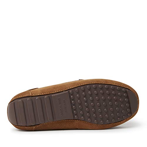 EZ Feet Women's Indoor Outdoor Shearling Breathable Slip-On Suede Moccasins Slippers Size 7 Chestnut