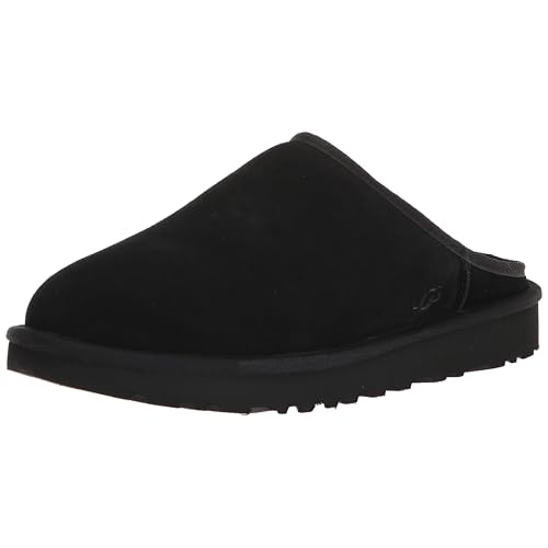 UGG Men's Classic Slip-On Slipper, Black, 13