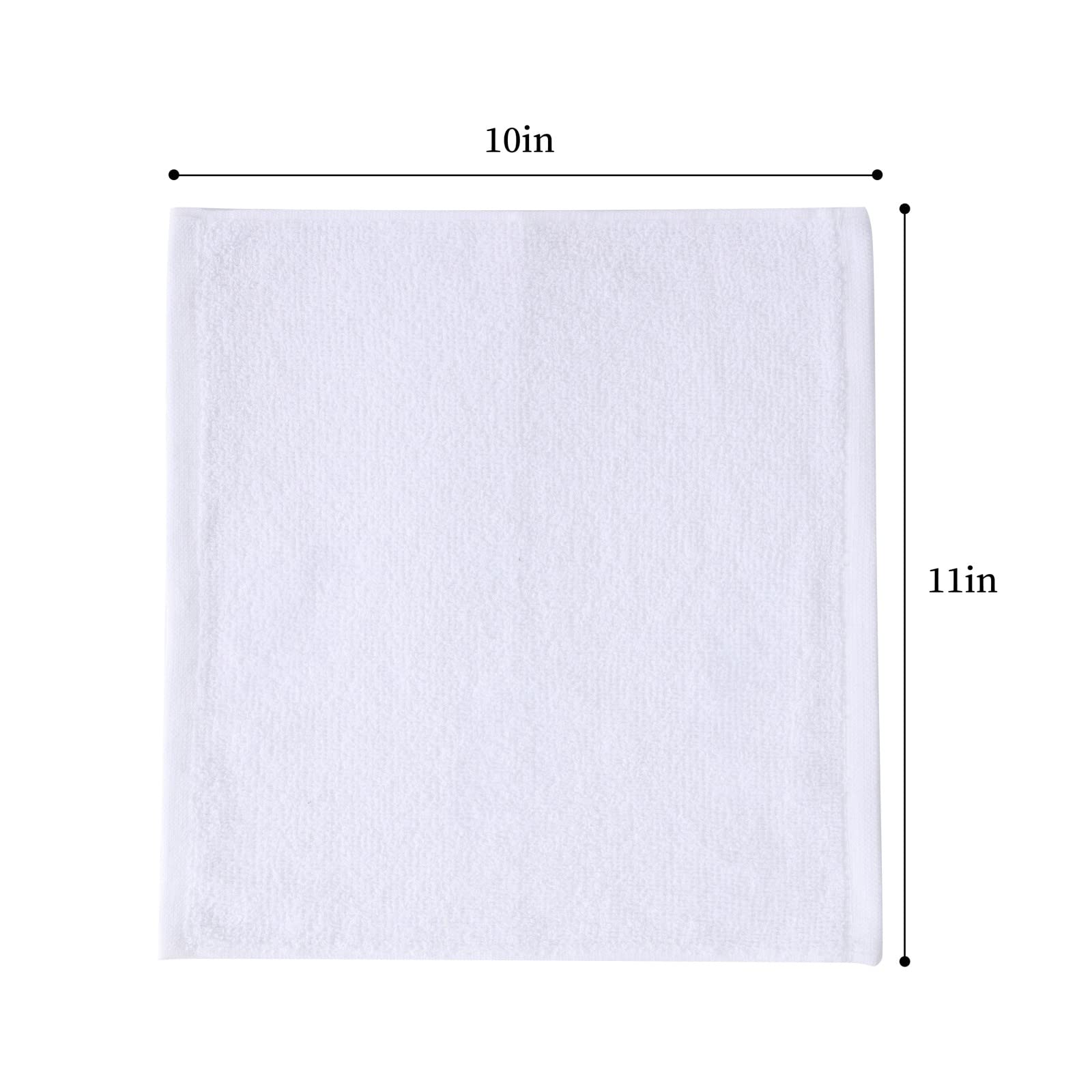 comgloe Kitchen Dish Cloth Pack of 8,100% Cotton 10x11 Inches Absorbent Reusable Dish Towels