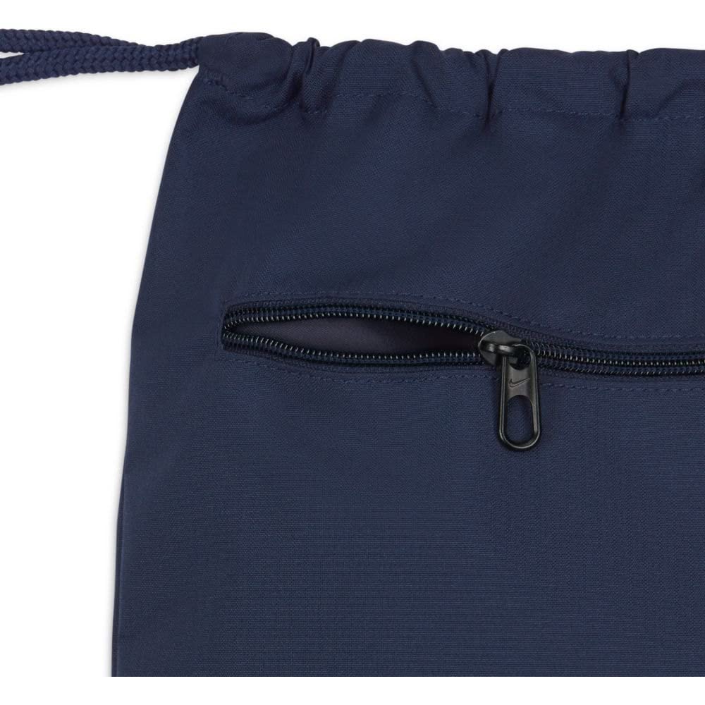 Nike Brasilia 9.5 Training Gym Sack, Midnight Navy/Black/White, Medium