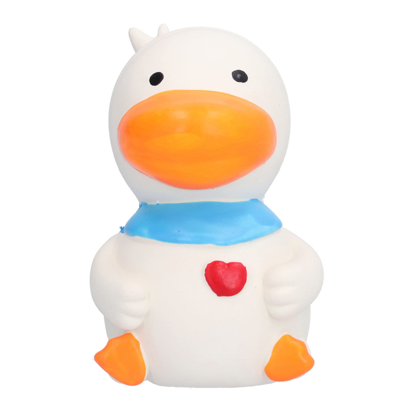 Keenso Latex Duck Dog Toys Cute Interactive Funny Squeak Duck Toys for Dog Puppy Chewing Playing (White)