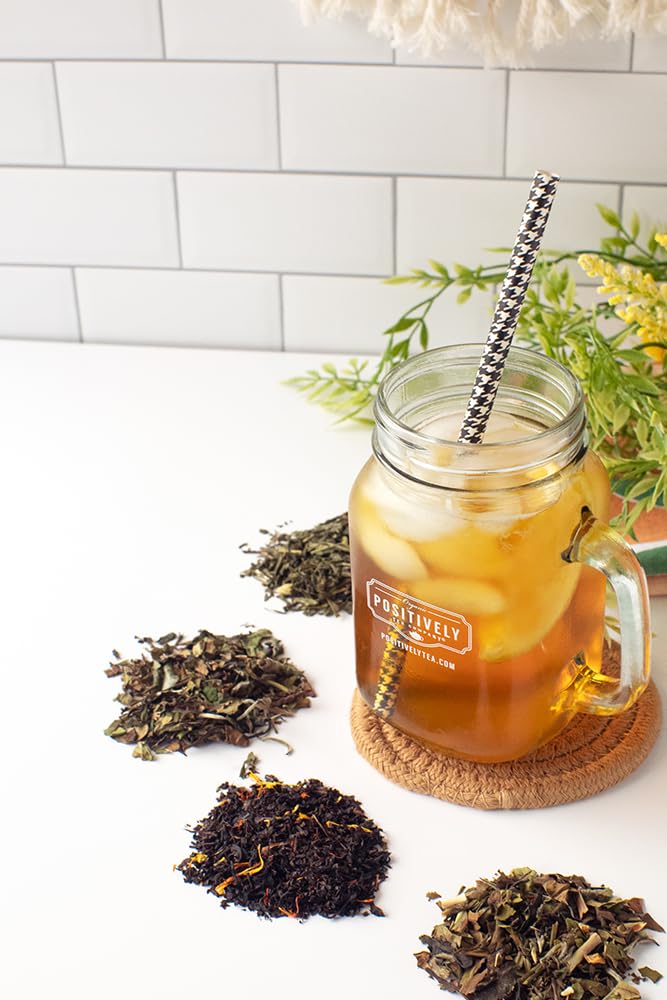 Organic Positively Tea Company, White Peach Lemonade Tea, Loose Leaf, 4 Ounce