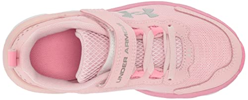 Under Armour Girls' Pre-School Assert 9 Alternate Closure, (601) Prime Pink/Flamingo/Metallic Silver, 2, US