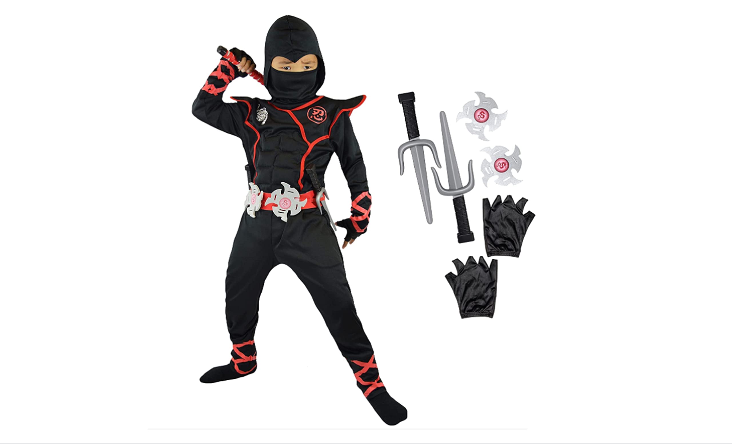 Halloween boy Ninja Luxury Children's Clothing Ninja Children's Ninja Costume Black Warrior
