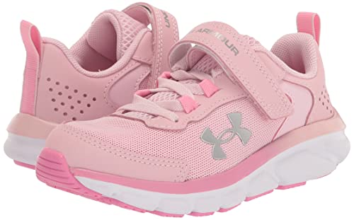 Under Armour Girls' Pre-School Assert 9 Alternate Closure, (601) Prime Pink/Flamingo/Metallic Silver, 2, US