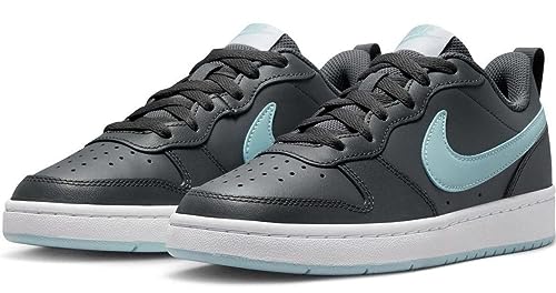 Nike Court Borough Low 2 (GS) (BQ5448-018)_7Y, Iron Grey/Ocean Bliss-White, 7 Big Kid