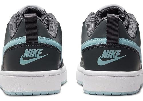Nike Court Borough Low 2 (GS) (BQ5448-018)_7Y, Iron Grey/Ocean Bliss-White, 7 Big Kid