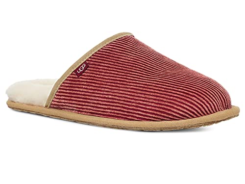 UGG Men's Scuff Corduroy Ii Slipper, Red Wine, 11
