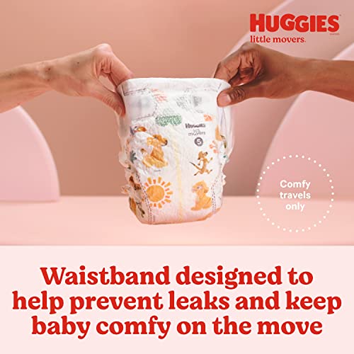 Huggies Little Movers Baby Diapers Size 4,70 Count (Pack of 2)
