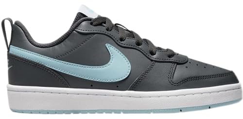 Nike Court Borough Low 2 (GS) (BQ5448-018)_7Y, Iron Grey/Ocean Bliss-White, 7 Big Kid