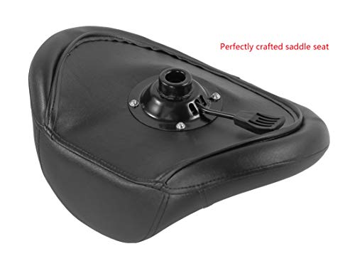 Saddle Stool Chair for Massage Clinic Spa Salon Cutting, Saddle Rolling Stool with Wheels Adjustable Height (Black)