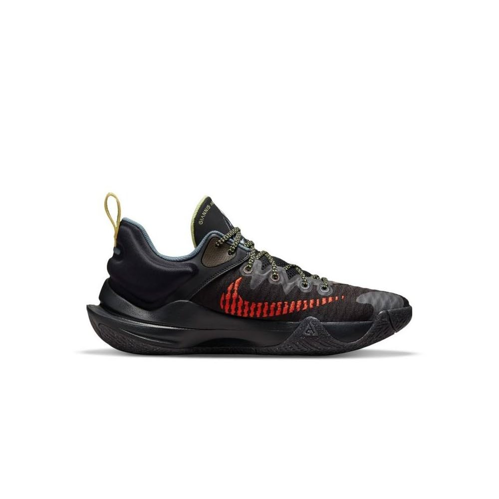 Nike Men's Giannis Immortality Athletic Basketball Shoes, Black/Limelight/Ozone Blue, 11