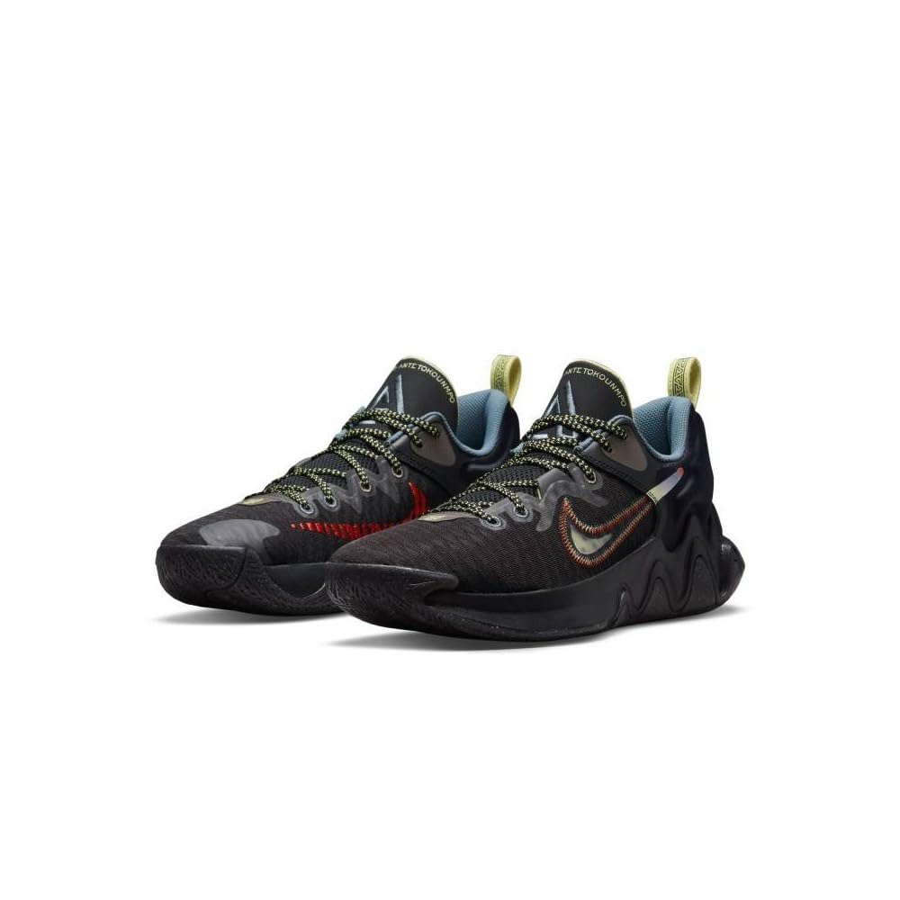 Nike Men's Giannis Immortality Athletic Basketball Shoes, Black/Limelight/Ozone Blue, 11