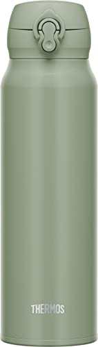 Thermos JNL-756 SMKKI Vacuum Insulated Portable Mug, 25.4 fl oz (750 ml), Smoked Khaki, Easy to Clean, Lightweight Type, One-Touch Opening, Stainless Steel Bottle, Hot and Cold