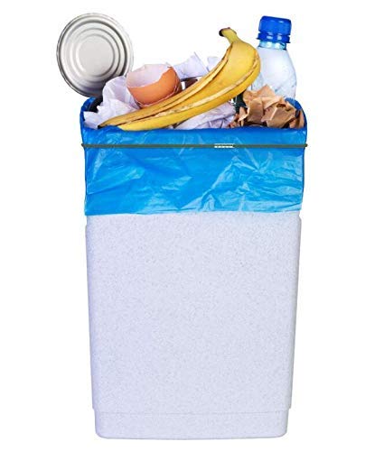 INTELLECTDOOR Trash Can Bands/Sets of 3/White