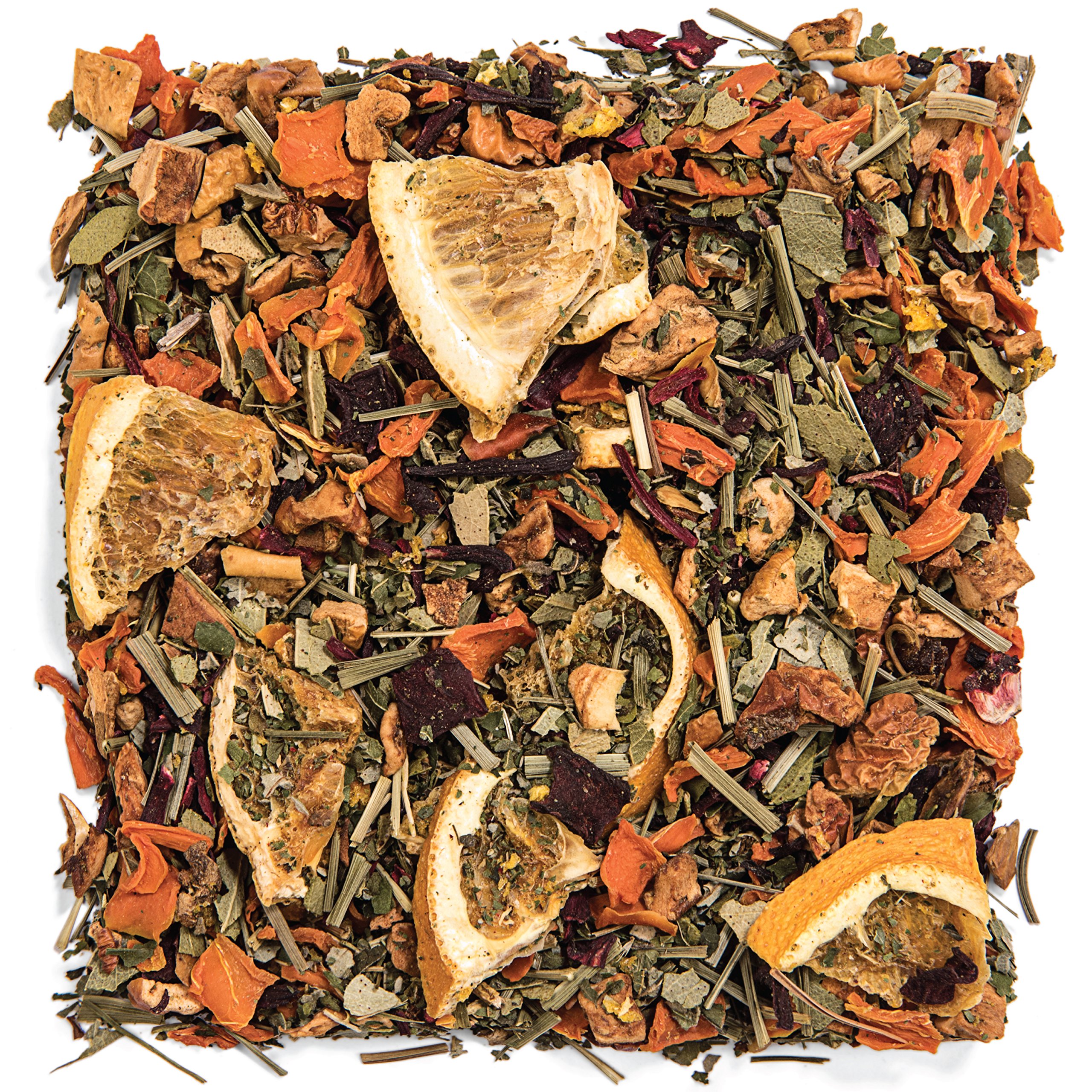 Tealyra - Orange Lemonade - Hibiscus - Eucalyptus - Lemongrass - Herbal Fruity Loose Leaf Tea Blend - VitaminsRich - Boost Immune System- 100% Natural β Hot and Iced - Caffeine-Free - 110g (4-ounce)