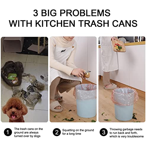 Hanging Trash Can, Kitchen Collapsible Hanging Waste Bin,Wall Mounted Folding Waste Bin,Hanging Garbage Can for Kitchen Cabinet Door,Portable Trash Can for Travel Car Bedroom(No Garbage Bags)