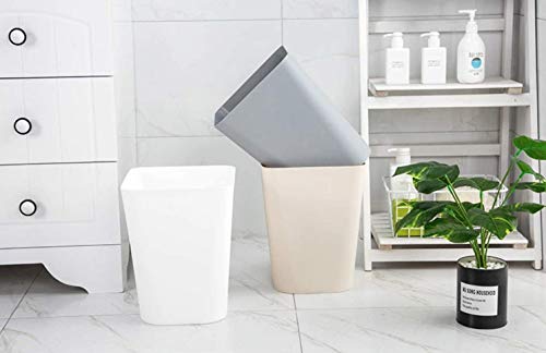 FUOCCI Small Trash Can 6L 7.48 x 9.06 in. Bathroom Trash Can Waste Basket Mini Trash Can Garbage Can Trash Bins Trash Can Durable & Modern for Office & Home Use, Kitchens, Bedrooms & Bathroom.