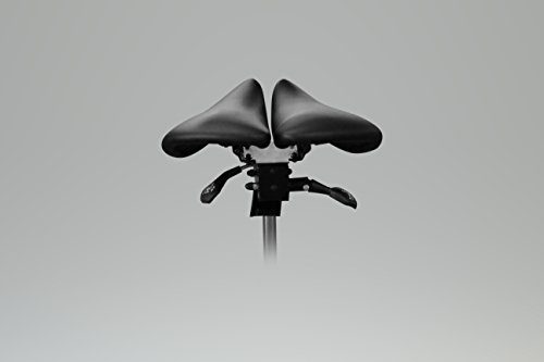 Dentists Unite 4030 Professional Dental Stool, Split Seat Saddle Stool, Ergonomic, Black