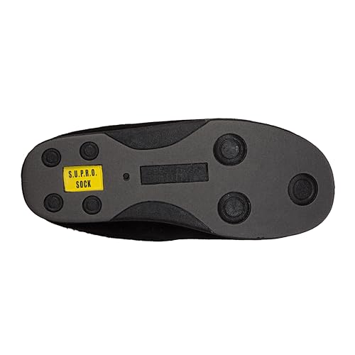 Deer Stags Men's ALMA Slipper, Black, 15 Wide