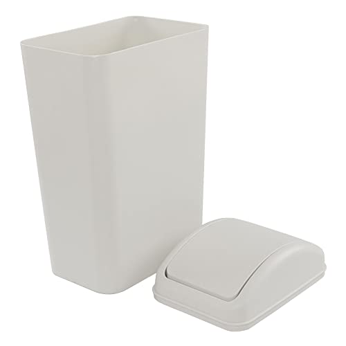 Utiao Slim Trash Cans with Swing Lid for Kitchen, Office, Bathroom, 14 L