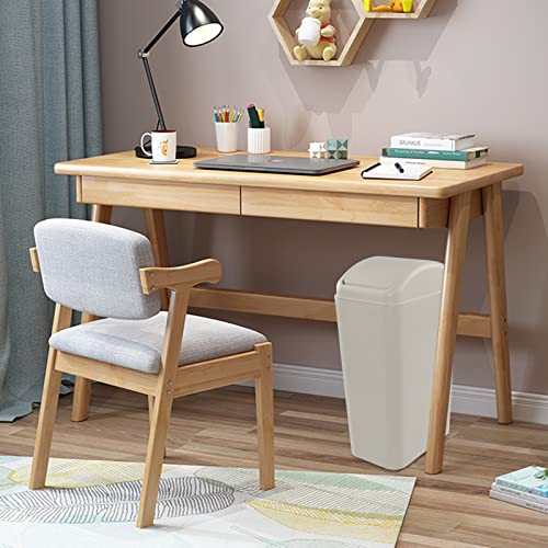 Utiao Slim Trash Cans with Swing Lid for Kitchen, Office, Bathroom, 14 L